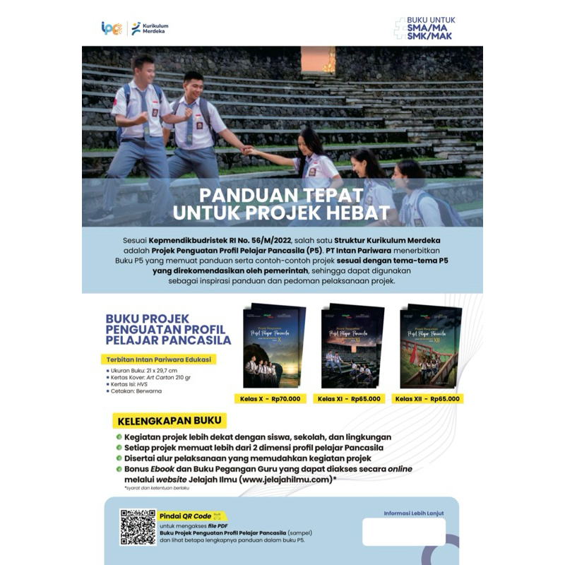 Jual BUKU P5 (Buku Projek Penguatan Profil Pelajar Pancasila) SMA INTAN PARIWARA KURIKULUM ...