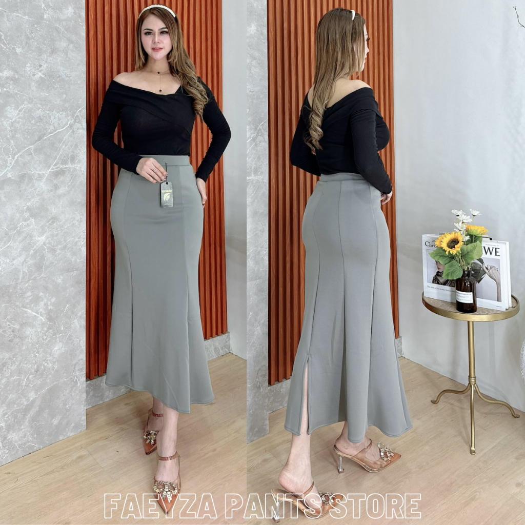 Jual Faeyza - Lunar Mermaid Skirt - Rok Span - Mermaid Skirt - Rok ...