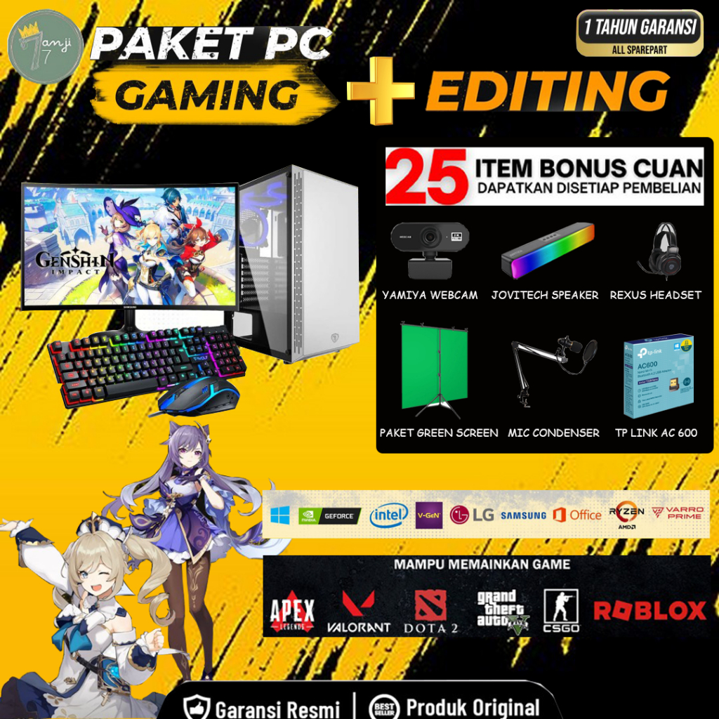 Jual Janji 77 Dragon Fly PC | i5-12400F | RX 6600 8GB | 16GB DDR4 | SSD ...