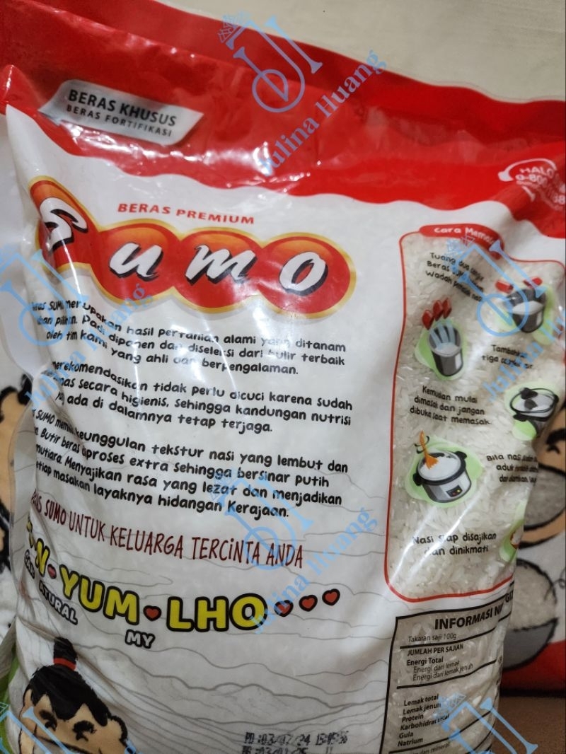 Jual BERAS SUMO MERAH FORTIFIKASI/ KUNING/ HIJAU 5KG, KUALITAS PREMIUM ...