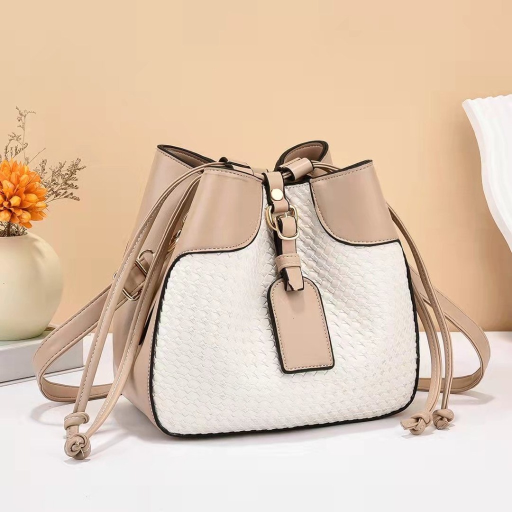 Jual tas ember Tas Sling Keranjang Kain Anyam A369 Gaya & Mudah Dibawa ...