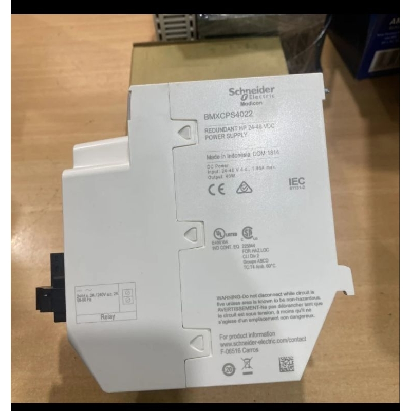 Jual BMXCPS4022 SCHNEIDER POWER SUPPLY REDUNDANT HP 24-48VDC | Shopee ...