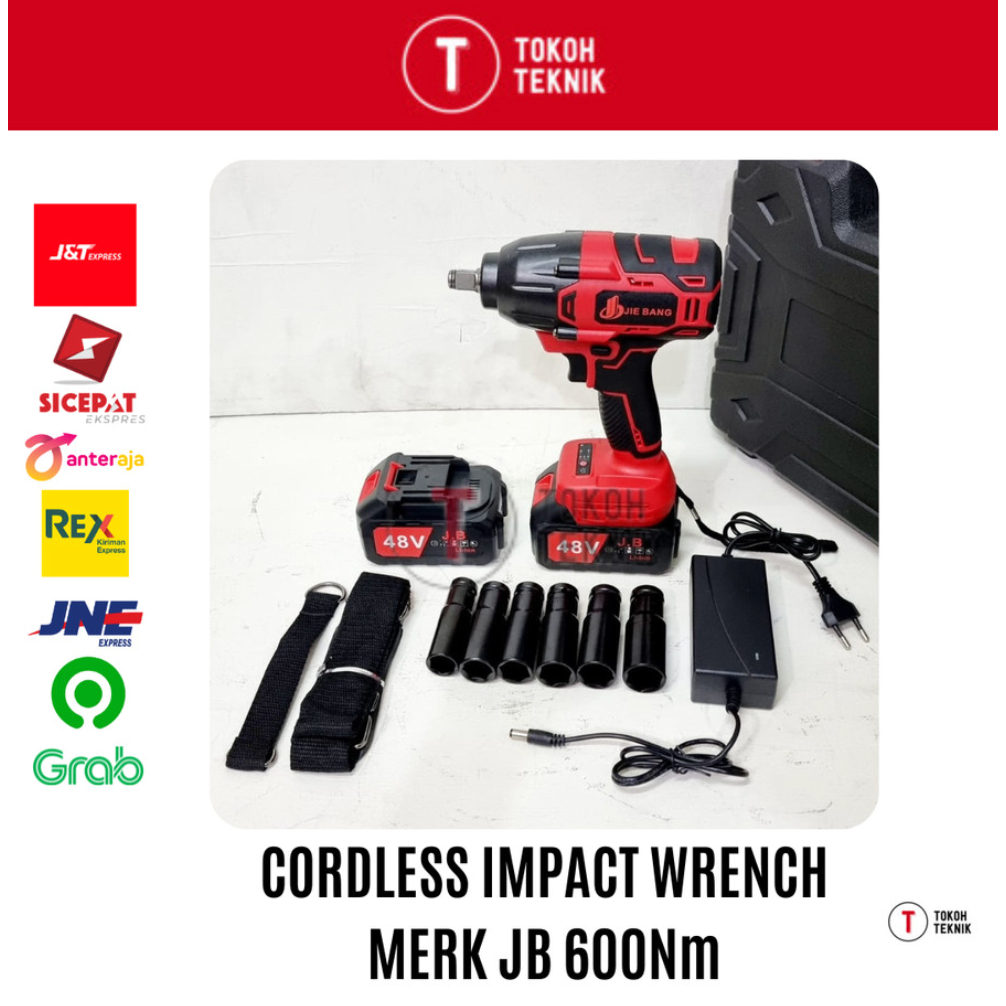 Jual MESIN PEMBUKA BAUT BAN MOBIL / CORDLESS IMPACT WRENCH 600Nm MERK ...