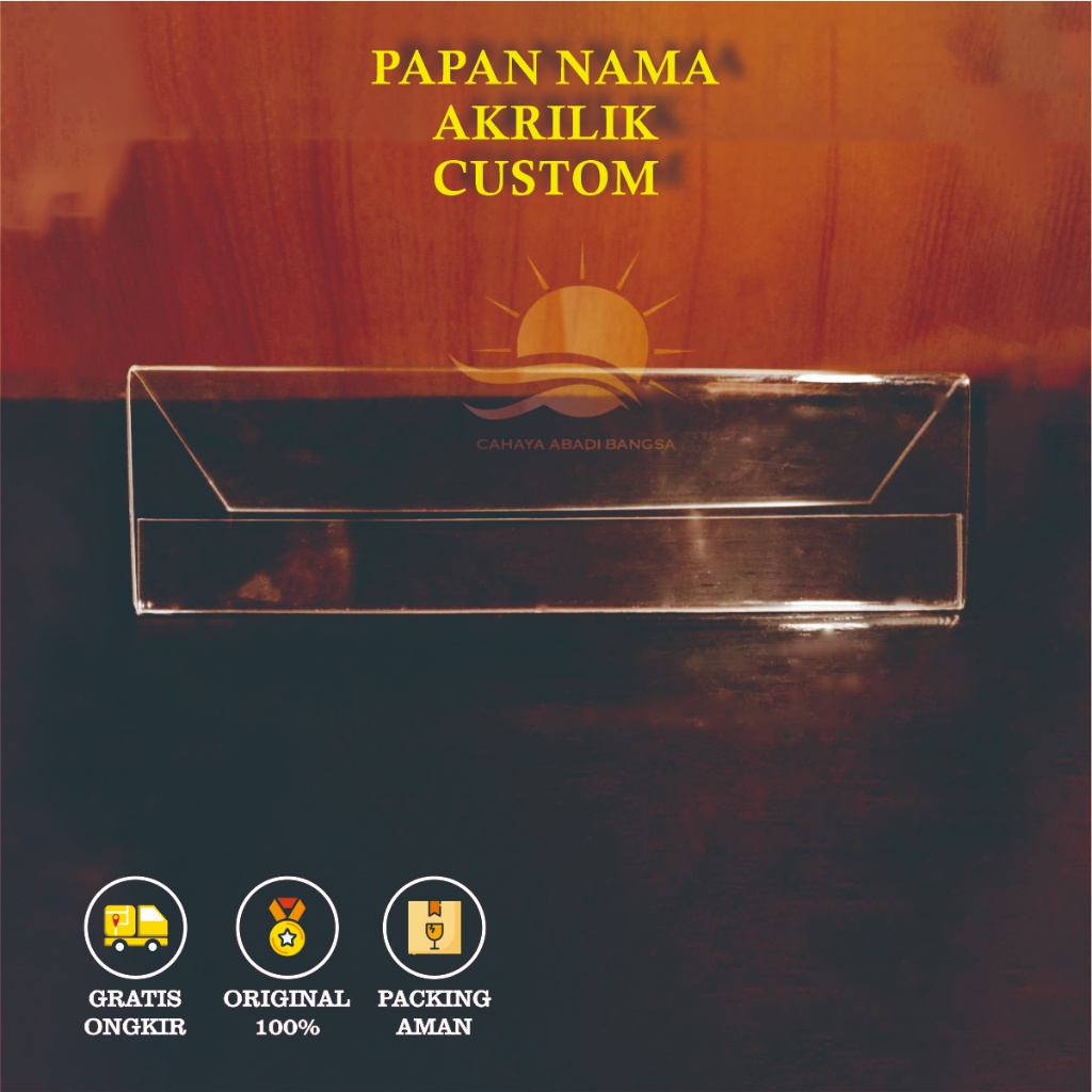 Jual PAPAN NAMA DISPLAY AKRILIK Serbaguna Ukuran 20cm x 5cm | Shopee ...