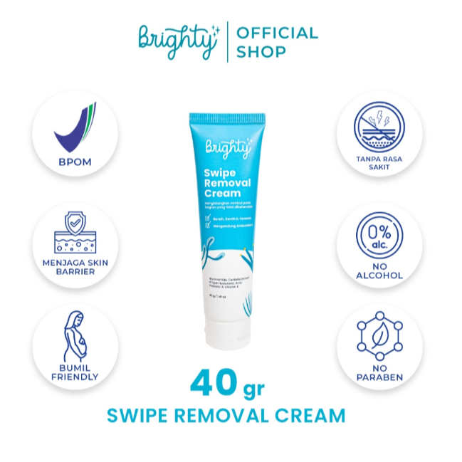 Jual Brighty Swipe Removal Cream 40gr | Shopee Indonesia