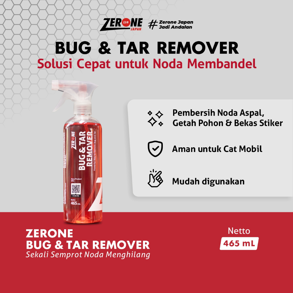 Jual Tar and Bug Remover Zerone Japan Pembersih dan Penghilang Noda Aspal Bekas Lem Stiker ...