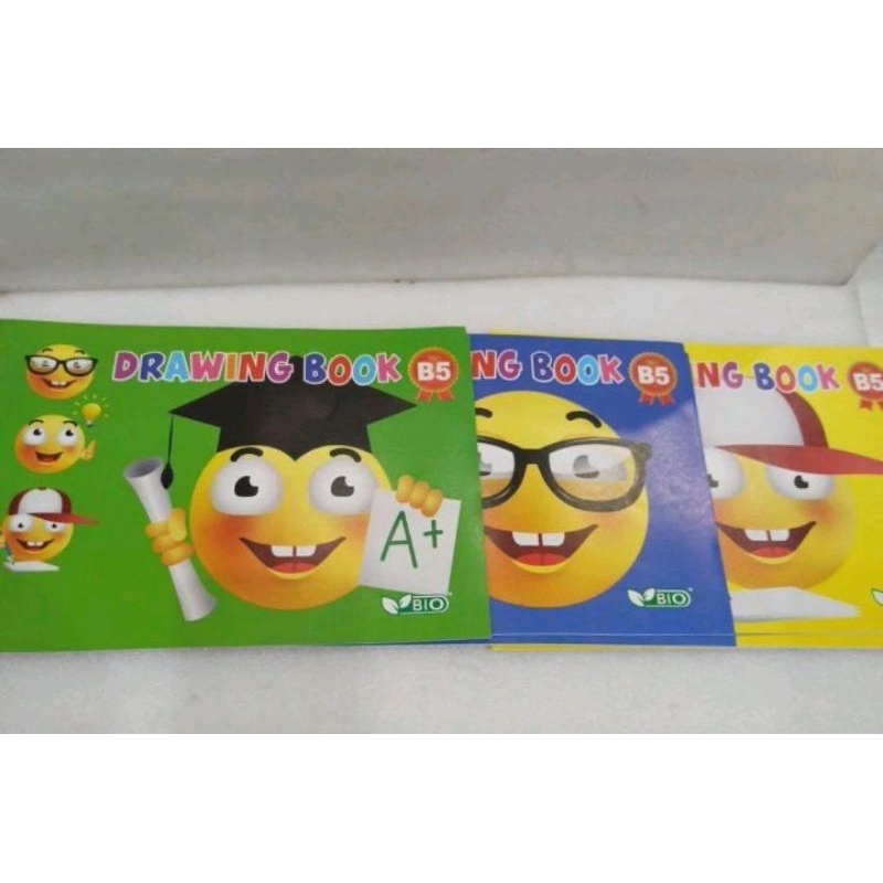 Jual buku gambar anak drawing book merk bio b5 mewarnai melukis draw ...