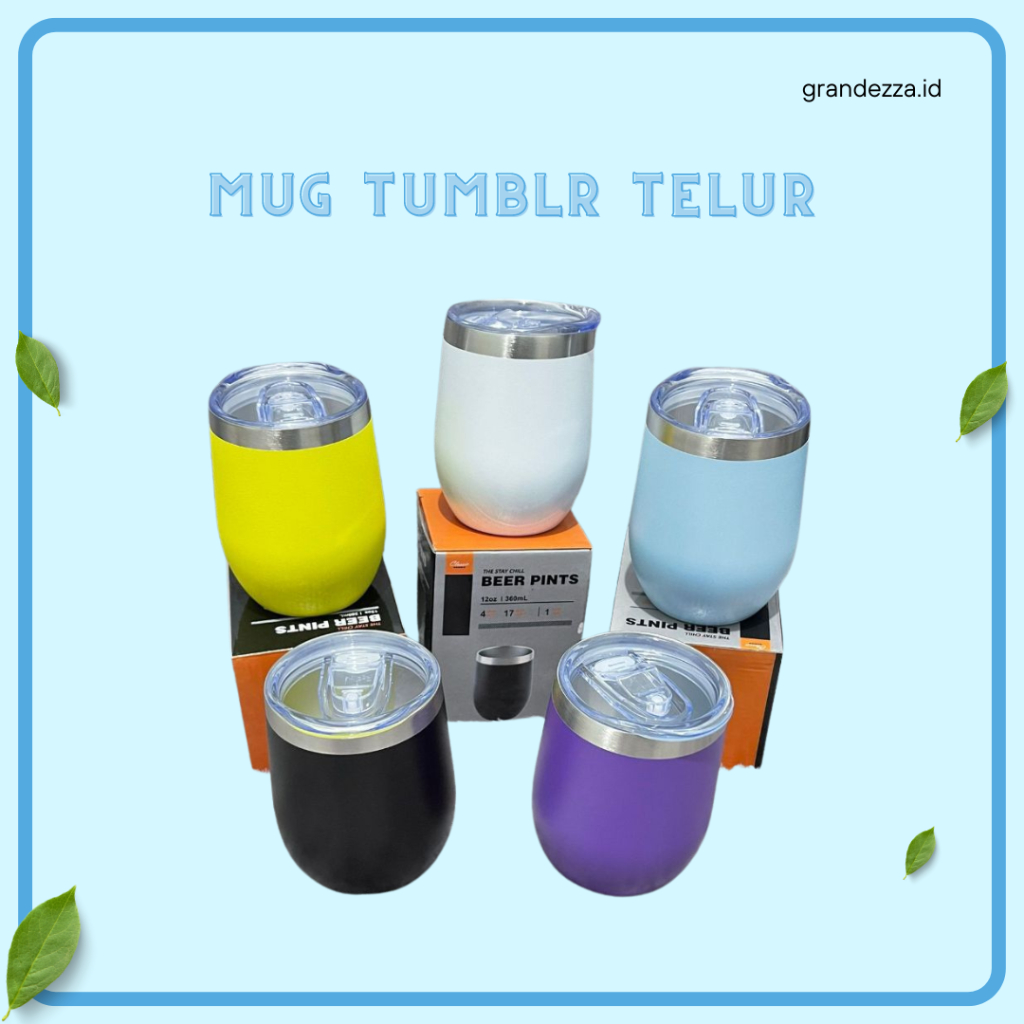 Jual Termos Mug Tumber Tumblr Tumbler Telur Telor Stainless Steel 360ml ...