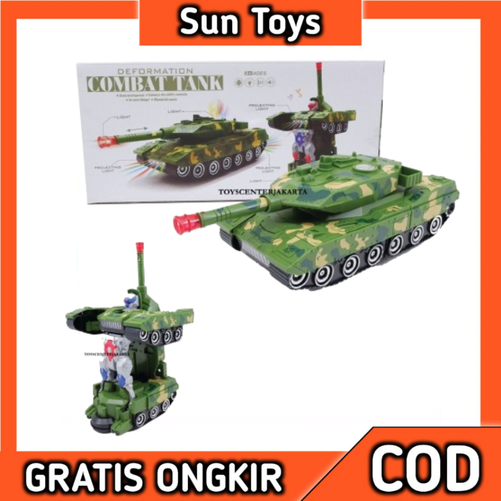 Jual Mainan Mobil Robot Combat War Tank Deformation Military War Tank | Shopee Indonesia