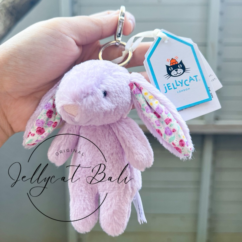 Jual Jellycat Bag charm Blossom Jasmine Bashful Bunny Keyring Keychain ...