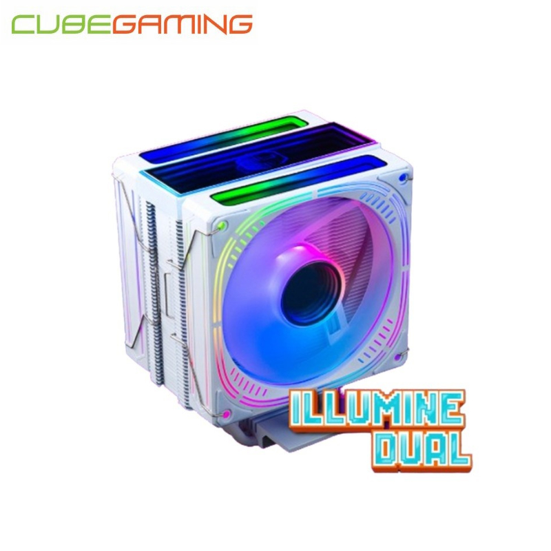 Jual CUBE GAMING ILLUMINE 6 Copper Heat Pipes Dual Fan 12CM Infinity ...