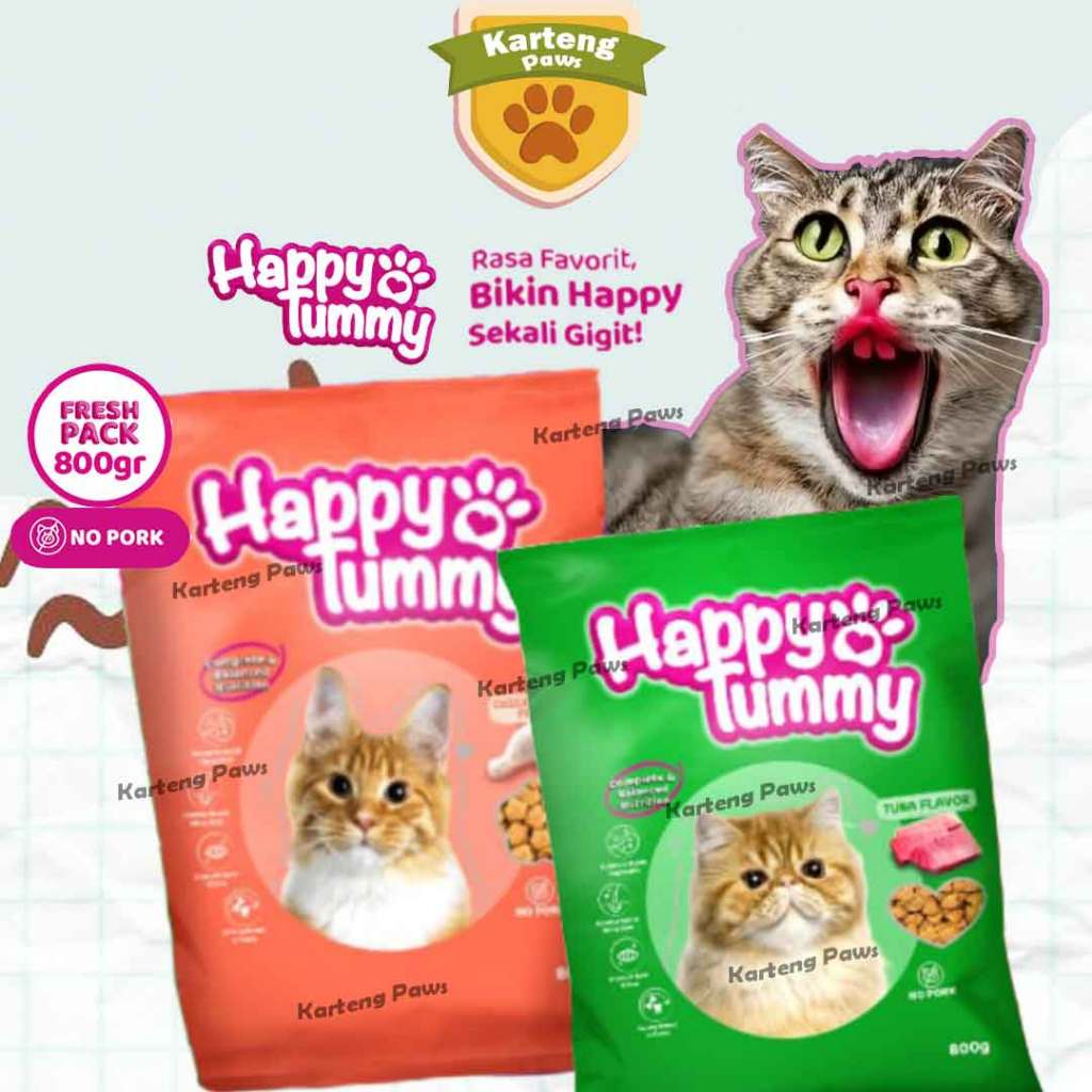 Jual Happy Tummy Cat Makanan/Pakan Kucing 800gr Cat Food | Shopee Indonesia
