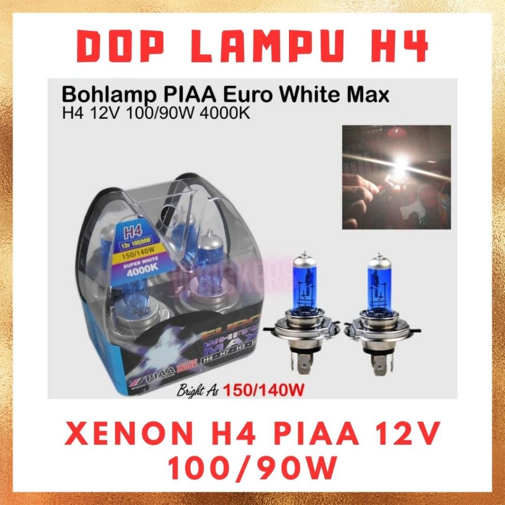 Jual SET Bohlam Lampu Mobil Head Lamp / Utama Xenon H4 12V 100/90W Dop ...