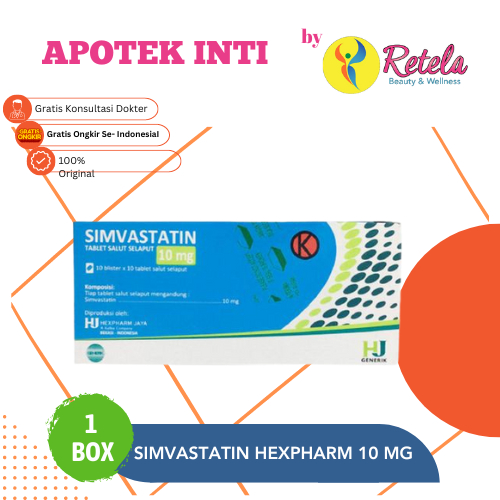 Jual SIMVASTATIN HEXPHARM 10 MG 1 BOX | Shopee Indonesia