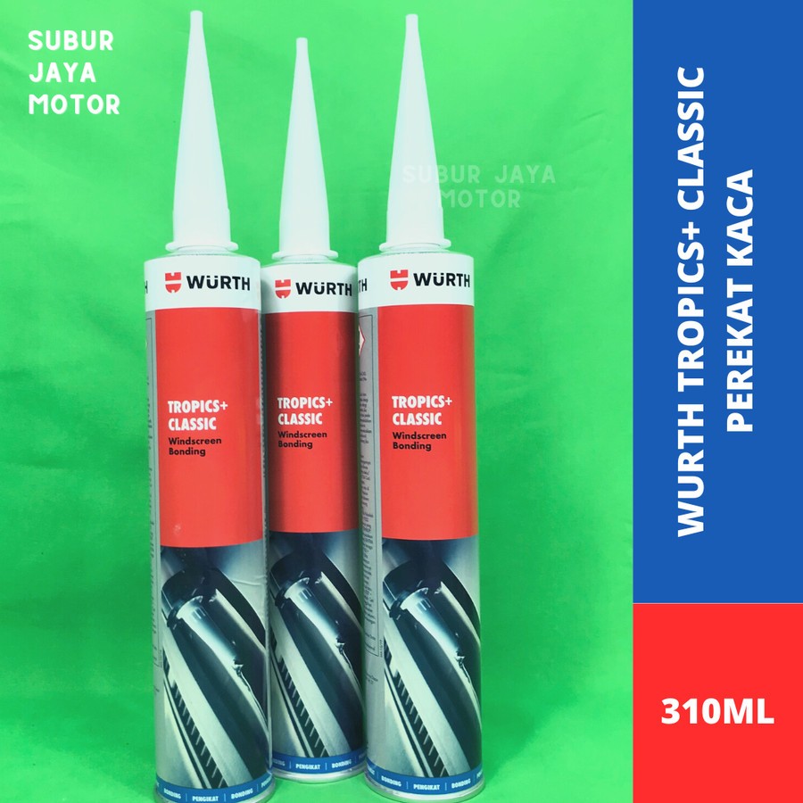 Jual WURTH Lem Sealer Kaca Mobil dan Body Polyurethane Sealant Hitam ...