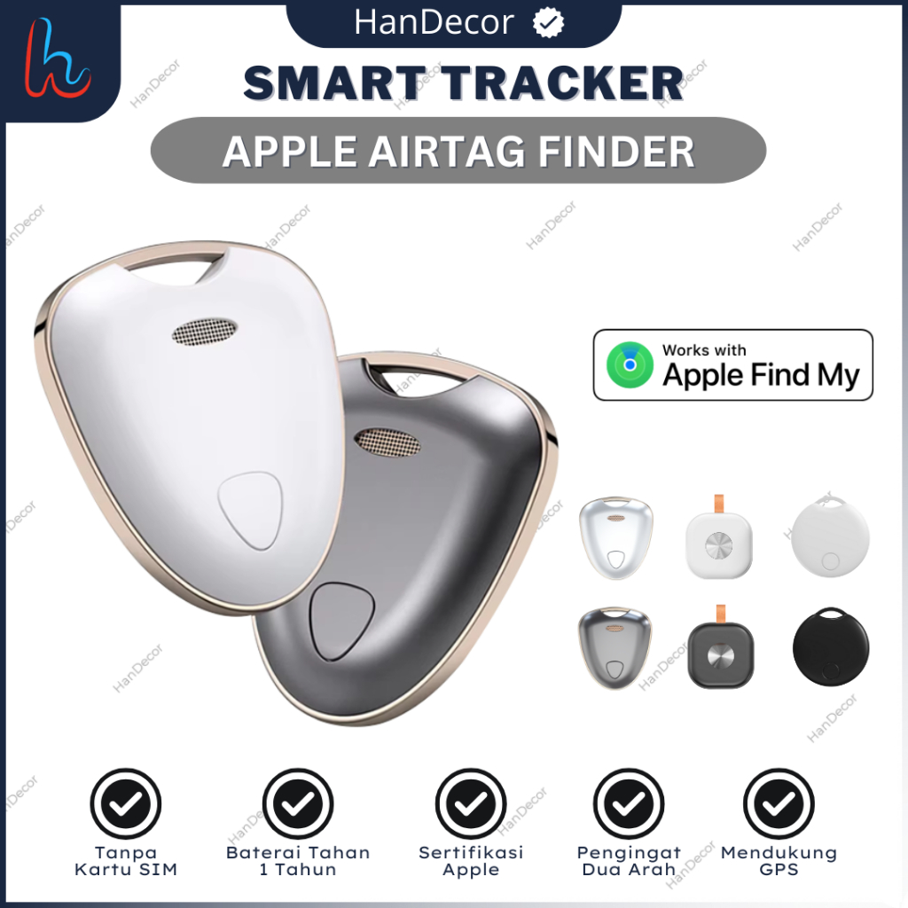 Jual Smart AirTag Mini Pet GPS Tracking Waterproof Blueetooth | Apple ...