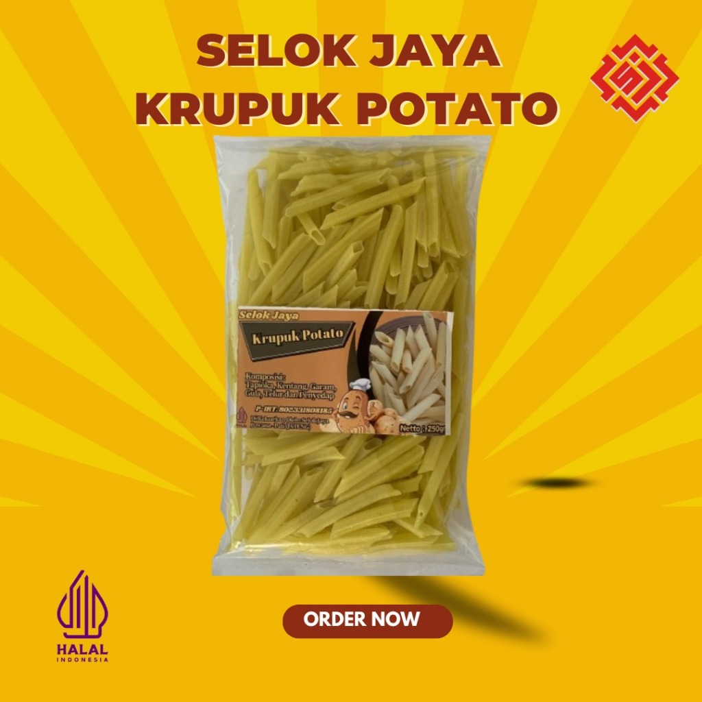 Jual Kerupuk Potato Selok Jaya 250gr | Shopee Indonesia