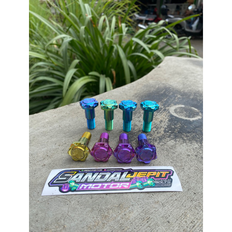 Jual BAUT STANDAR 1 BAUT STANDAR SAMPING HONDA YAMAHA TITANIUM BAUT ...