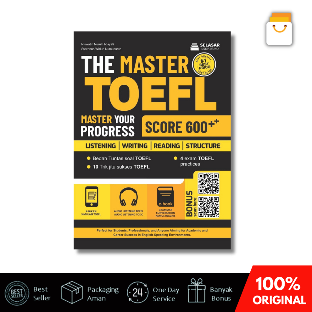 Jual Buku The Master TOEFL Score 600++ - Selasar Media Utama | Shopee ...