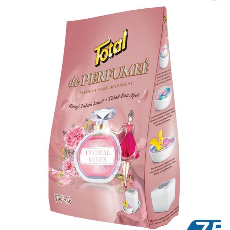 Jual TOTAL DETERGENT POWDER DE PERFUMEE 750 GRAM | Shopee Indonesia