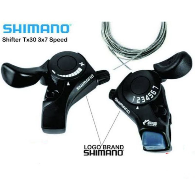 Jual Shifter tombol 3 x 7 speed shifter shimano 7 speed shifter 3x7 ...