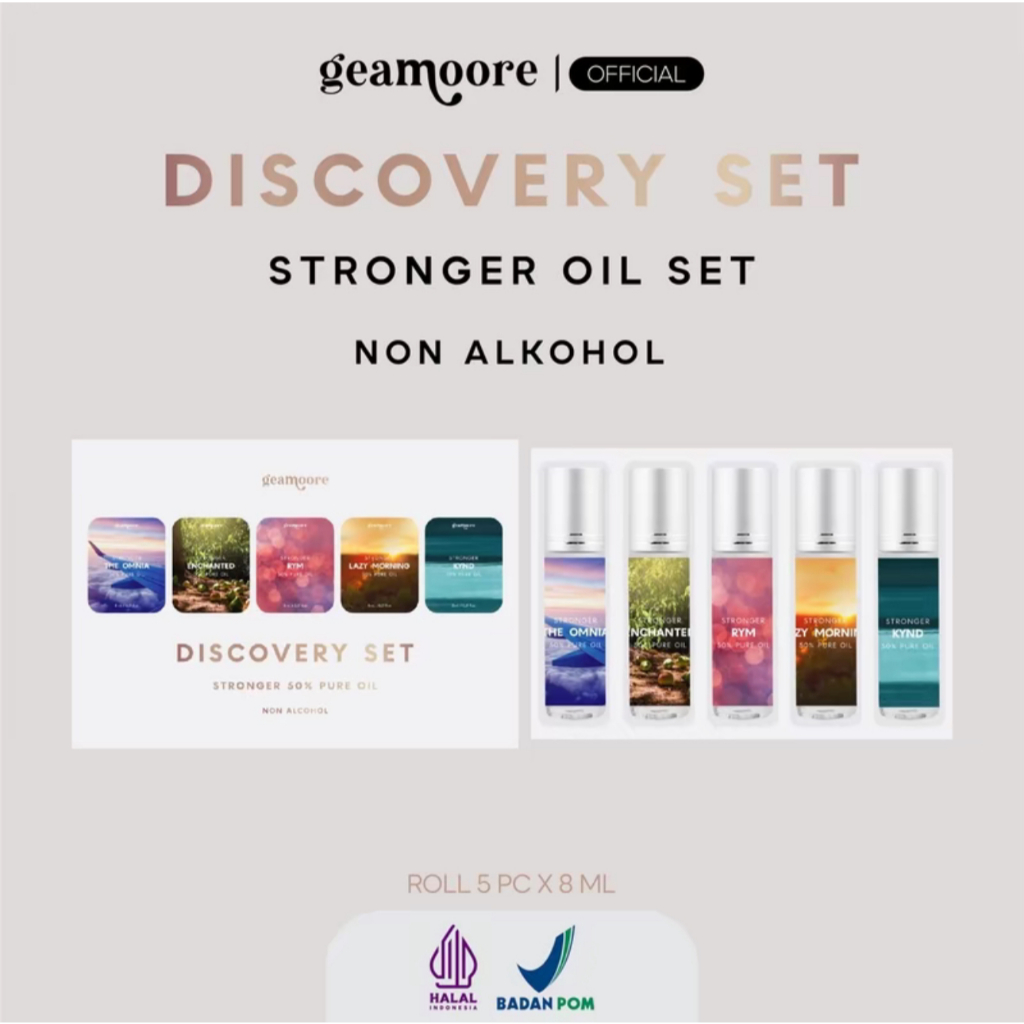 Jual GEAMOORE PARFUM DISCOVERY SET BUNDLE ISI 5 ROLL ON | Shopee Indonesia
