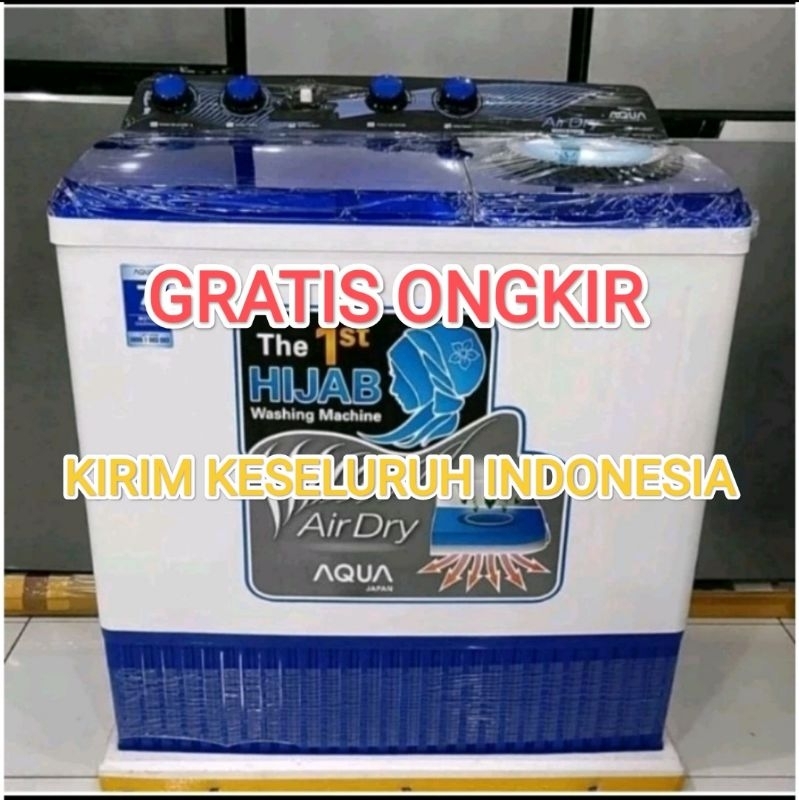 Jual Mesin Cuci 2 Tabung AQUA 10 KG QW 1050XT / QW-1030HT Hijab Series ...