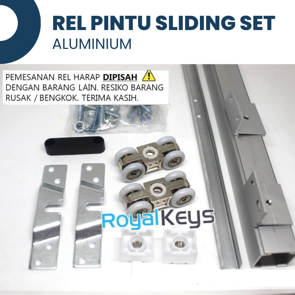 Jual Rel Pintu Geser Sliding Sleding Roda Gantung 2 Meter 200 cm J3 A3 ...