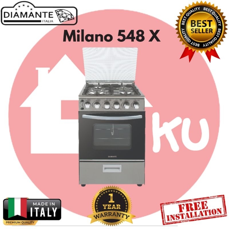 Jual Freestanding Diamante Milano 548 X Freestanding Cooker | Shopee ...