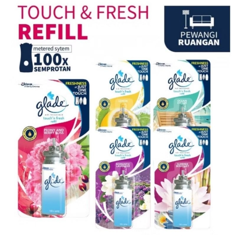 Jual Glade Touch & Fresh Pengharum Ruangan 9gr Refill Mini Matic ...