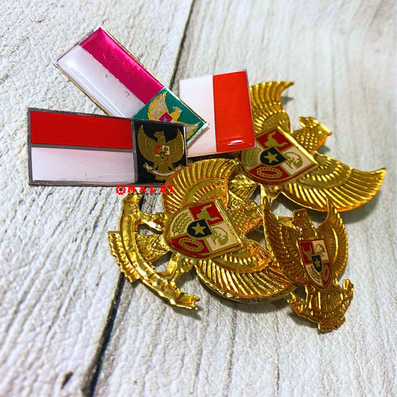 Jual Pin Bendera Merah Putih Garuda Lencana Paskibra MPG Bros Paskib ...
