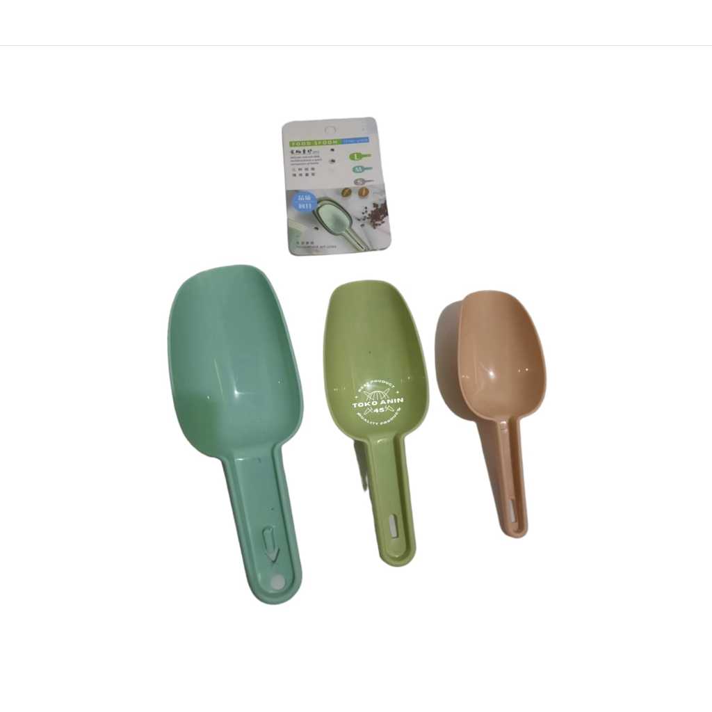 Jual sekop es sendok tepung 3 in 1/sendok Skop Es Set 3 Buah | Shopee ...