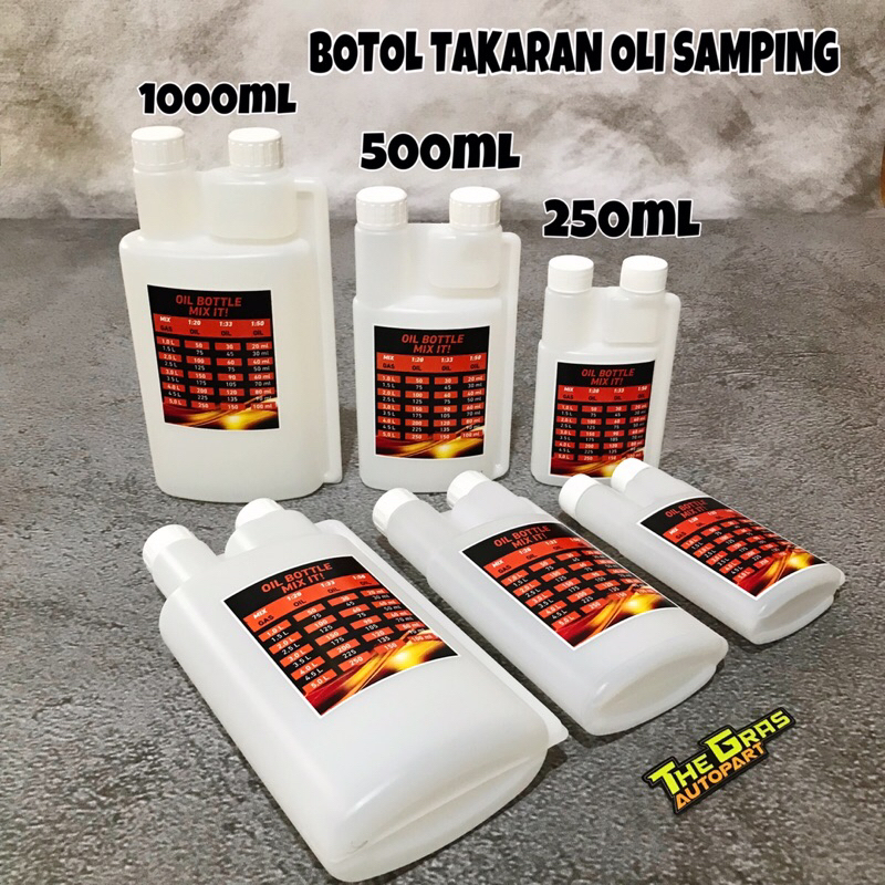 Jual Botol takaran oli samping vespa 250ml 500ml 1000ml | Shopee Indonesia