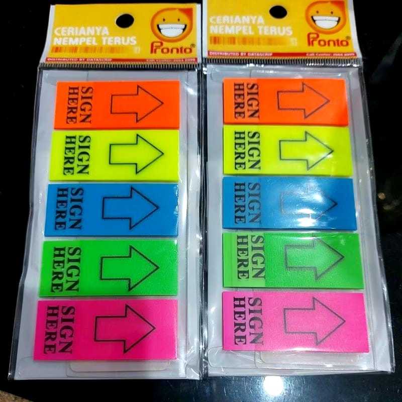 Jual Sticky Note SIGN HERE PRONTO | Shopee Indonesia