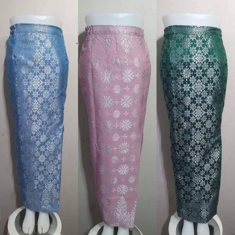 Jual rok songket span / rok songket instant / bawahan kebaya / rok span ...