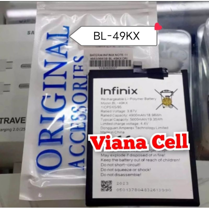 Jual baterai infinix Note 12 G96 2022 X670 BL49KX batu batre batrei ...