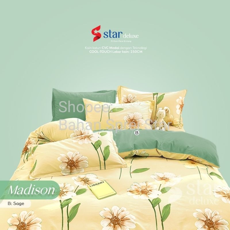 Jual Bahan Kain Sprei Star - Madison | Shopee Indonesia
