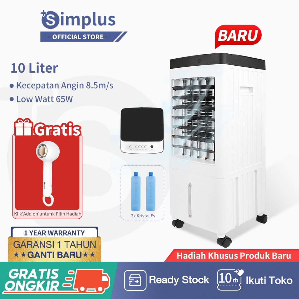 Jual Simplus kipas ac kipas pendingin pelembap tangki air berkapasitas besar 10L dengan kipas AC ...