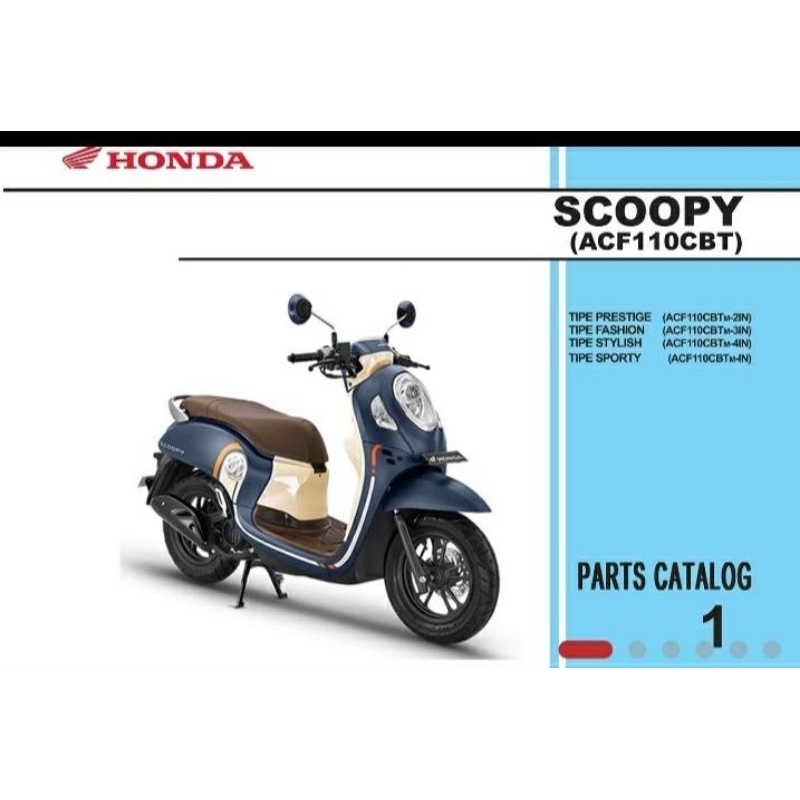 Jual Buku Part Catalog Katalog Copian Honda Scoopy 2020 K2F | Shopee ...