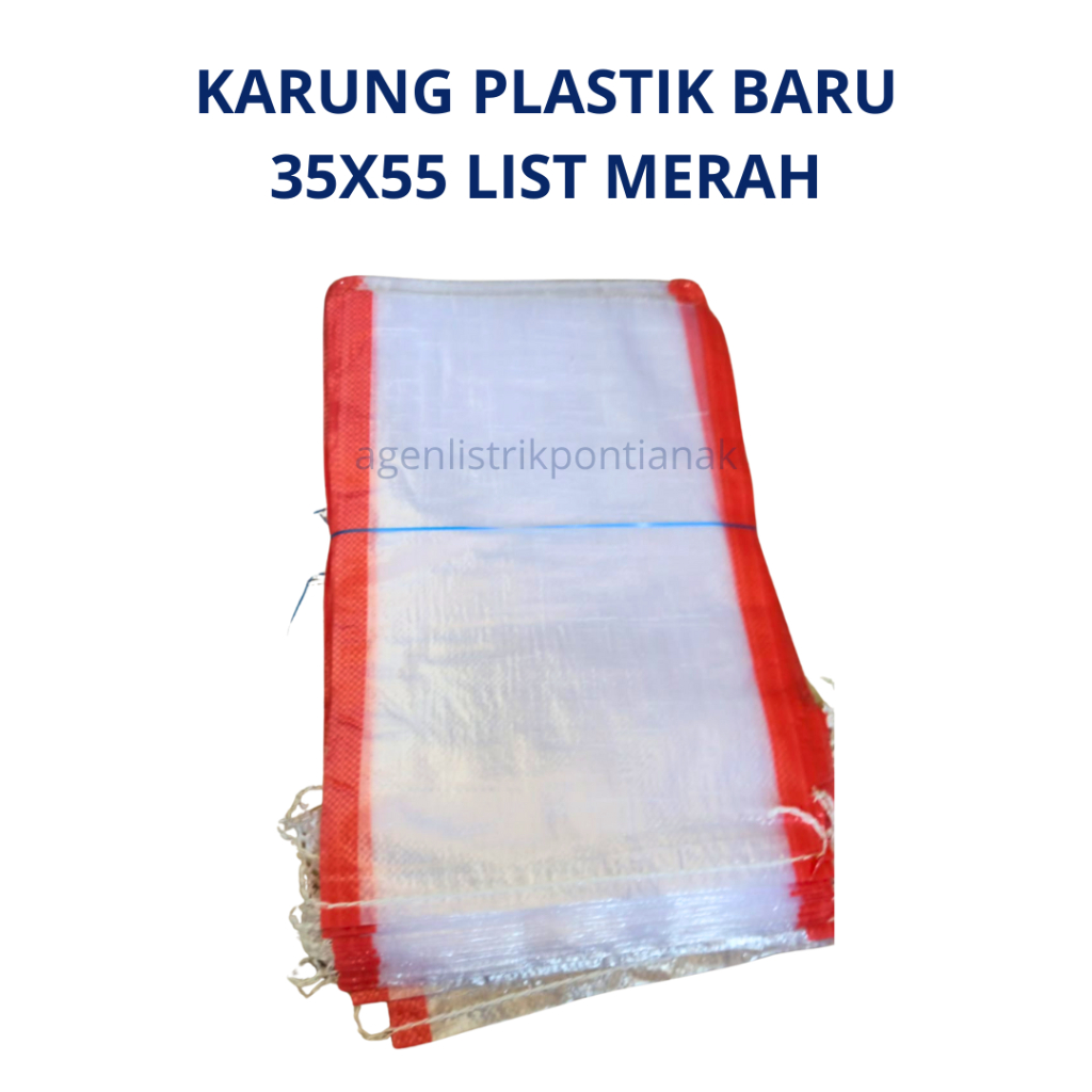 Jual KARUNG PLASTIK BARU UKURAN 35X55 / KARUNG PACKING TEBAL / KARUNG ...