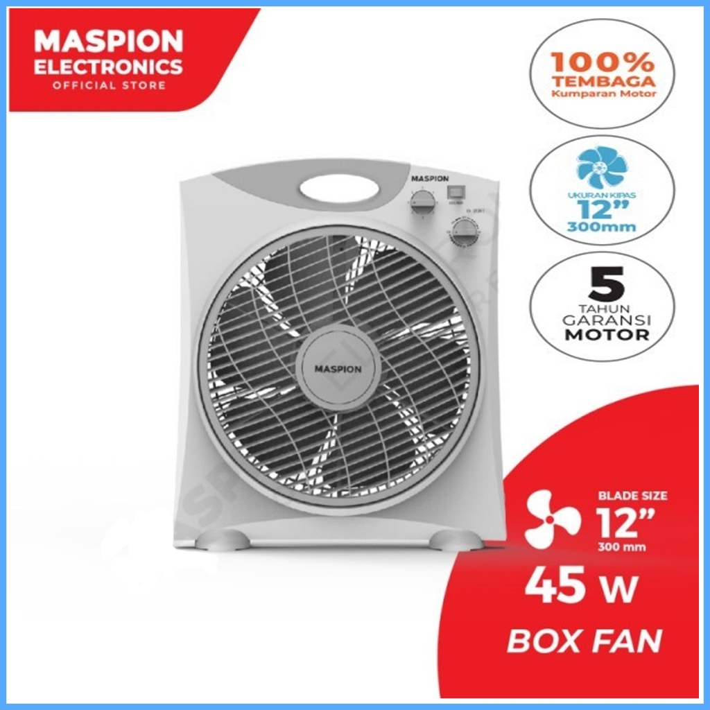 Jual Box Fan Maspion EX-2109T 12 inch - Kipas Angin Kotak - Meja ...