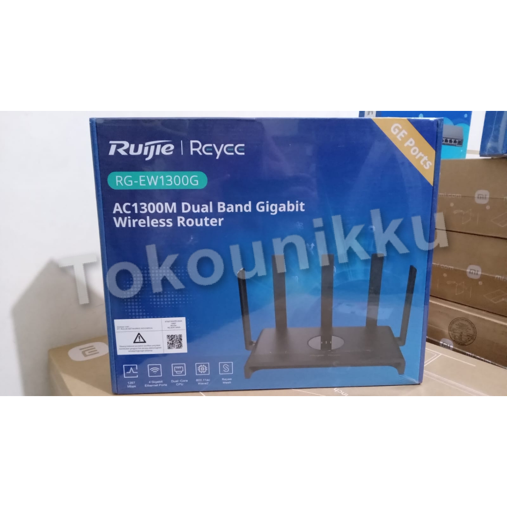 Jual RUIJIE RG-EW1300G 1300M Dual-band Gigabit Wireless Router | Shopee ...
