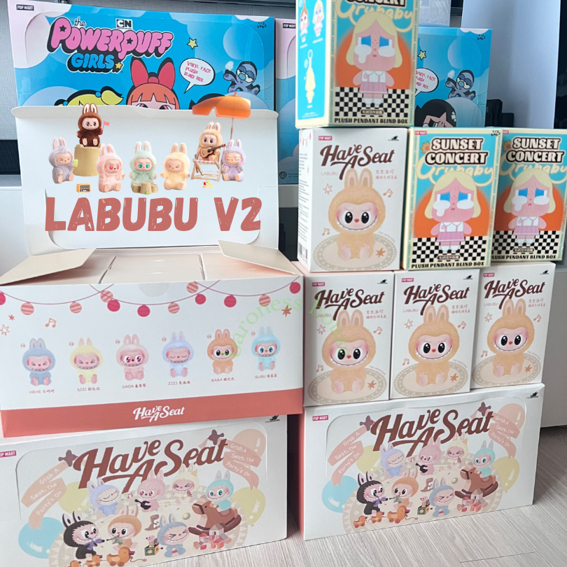 Jual Labubu V2 Have a Seat Vinyl Plush Popmart | Shopee Indonesia