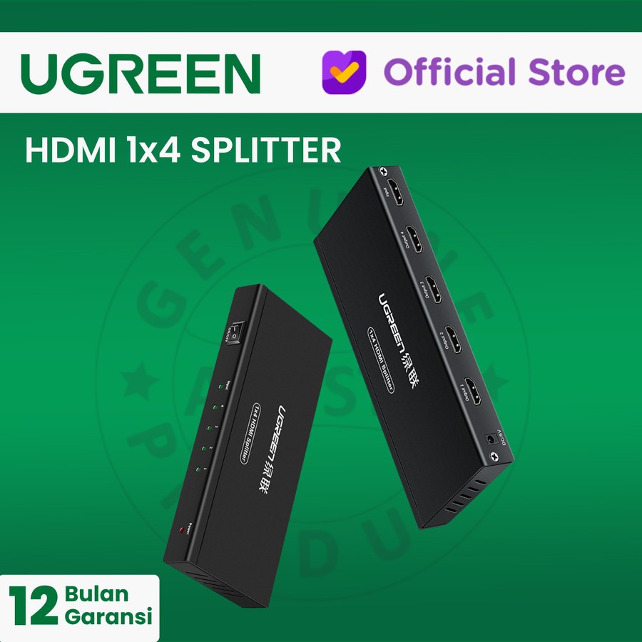 Jual UGREEN HDMI SPLITTER 1x4 port 1 input / 4 output 4K UltraHD ...