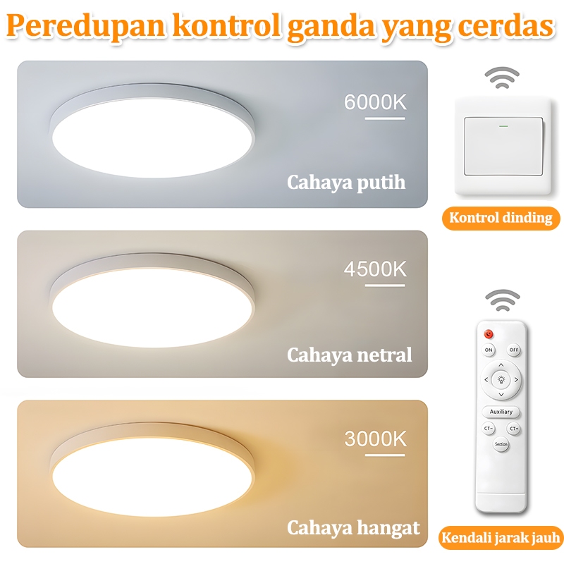 Jual Lampu Plafon Minimalis Modern Gaya Bulat Pvc 36Watt LED Lampu ...