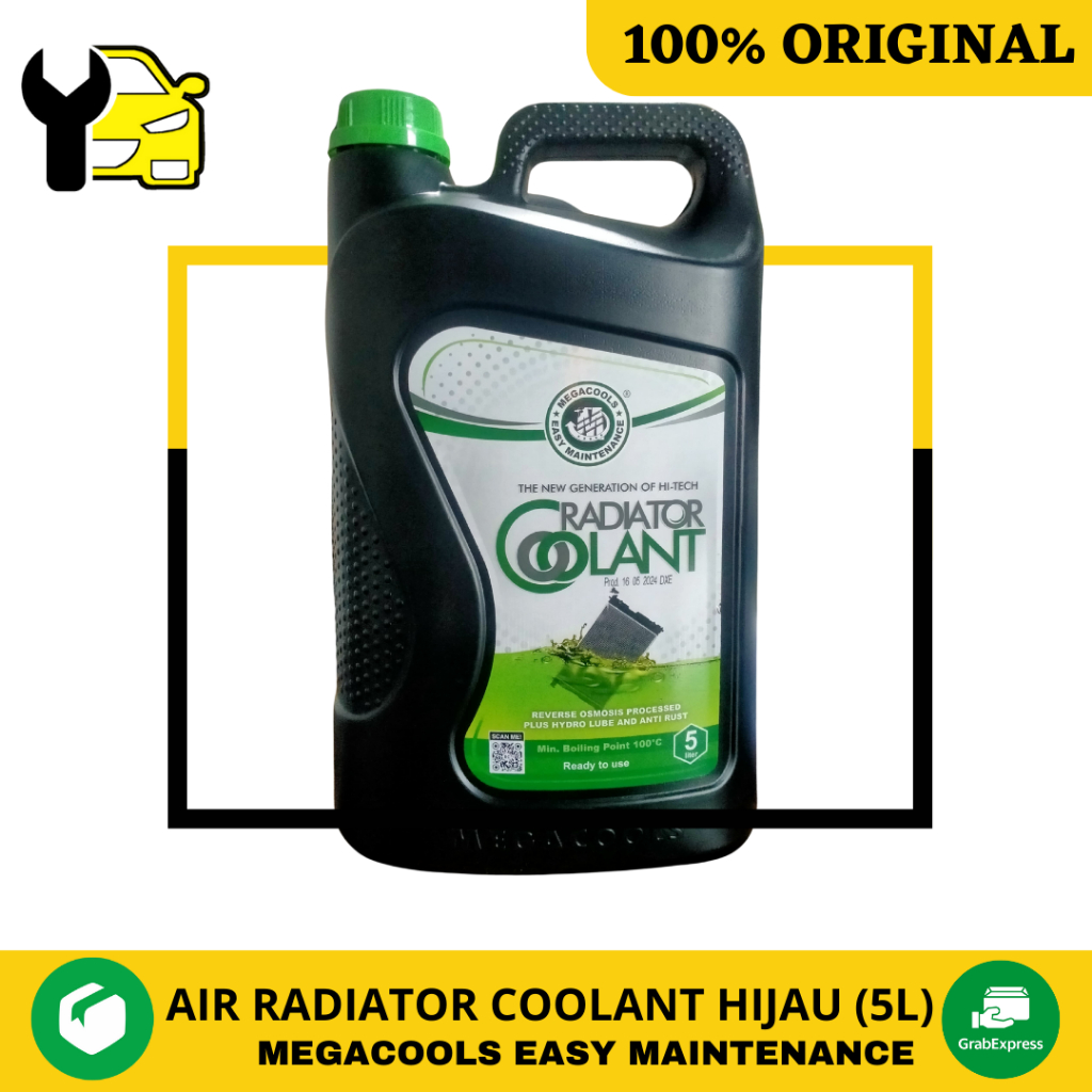 Jual Coolant Radiator Megacools Galon 5L! (Hijau) | Shopee Indonesia