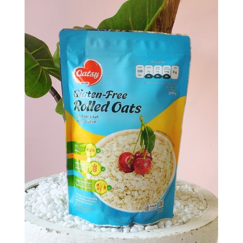 Jual OATSY Gluten Free Rolled Oats 500gr | Shopee Indonesia