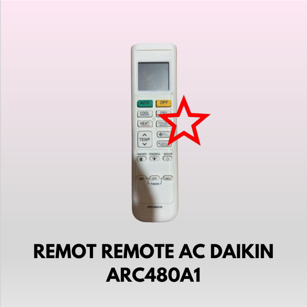 Jual REMOT REMOTE AC DAIKIN THAILAND ARC480A1 (PANJANG) | Shopee Indonesia