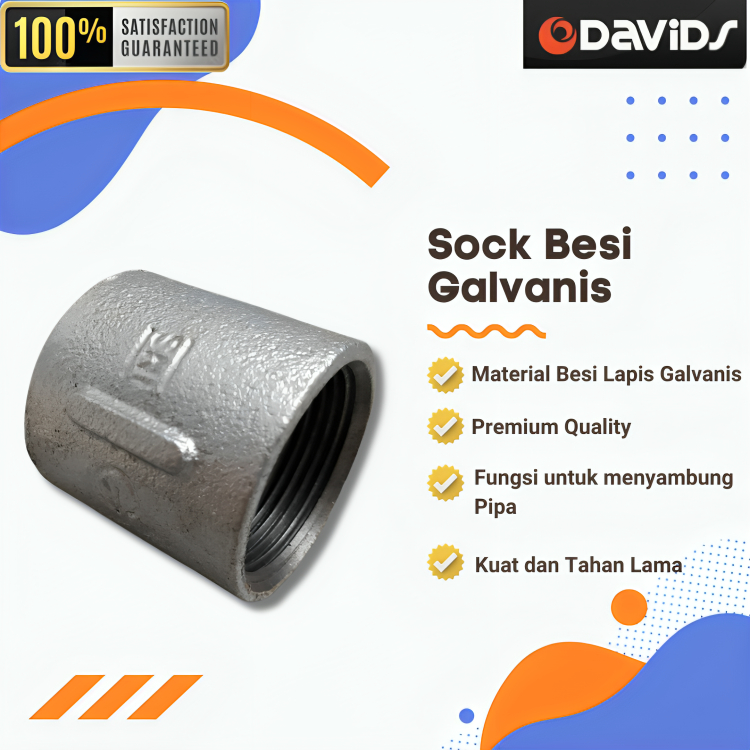 Jual Penyambung Pipa Besi Sock Sok Besi Galvanis | Shopee Indonesia