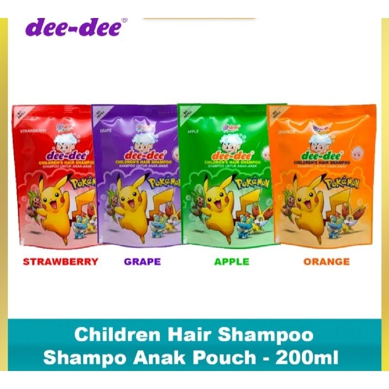 Jual Dee Dee Children Hair Shampoo Shampo Anak Pouch - 200 ml | Shopee ...